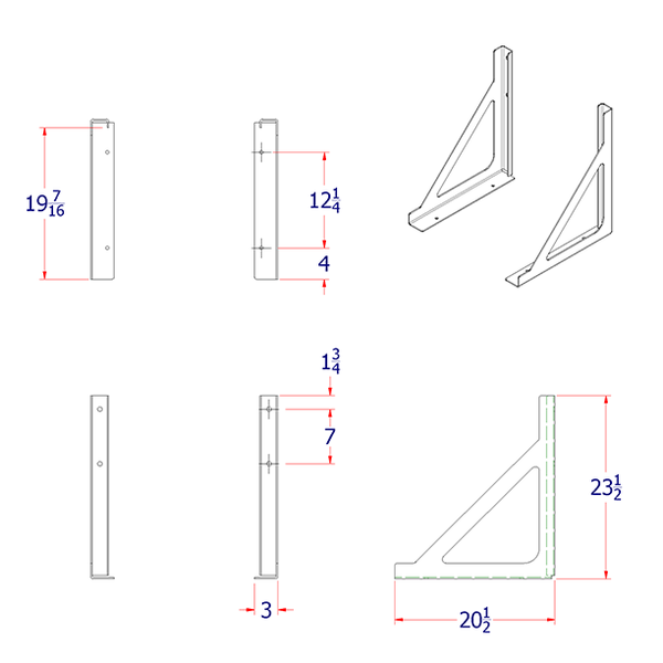 Angle Bracket Box-Mounting Kits